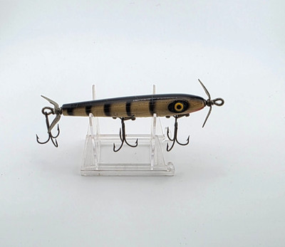 Vintage St. Pete Barracuda Wood Top Water Prop Bait Fishing Lure | eBay