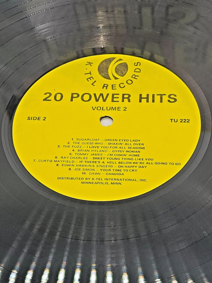K-TEL 20 POWER HITS VARIOUS ARTISTS LP 12" VINYL RECORD - Fast Ship | eBay