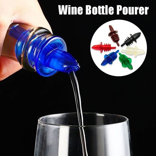 Random Color Wine Bottle Stopper Threaded Design Wine Dispenser Bar ...