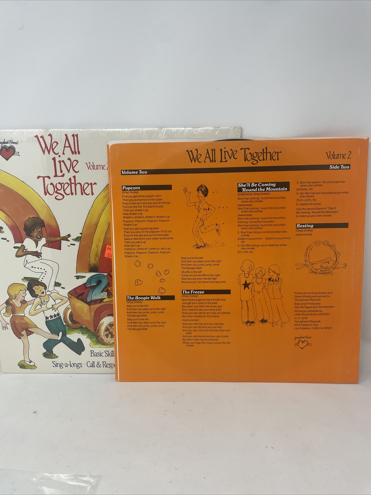 Greg & Steve We All Live together Volume 2 Vinyl LP Youngheart Records ...