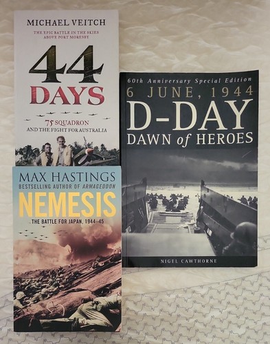 WWII 3 Book Collection Nemesis, 44 Days & D-Day Dawn Of Heros | eBay ...