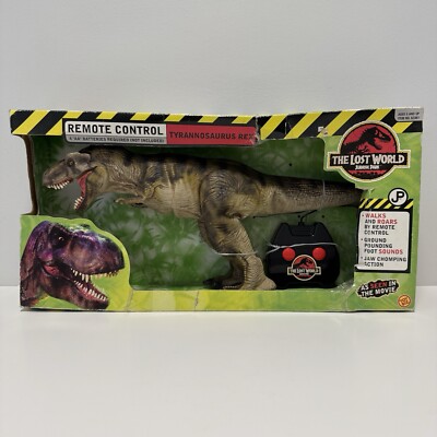 The Lost World Jurassic Park Remote Control T-Rex 1997 Toybiz W/ Box ...