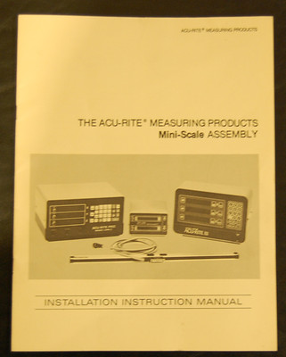 Acu Rite Mini Scale Assembly Digital Measuring System Instruction ...