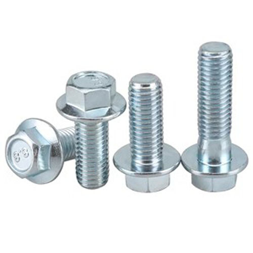 M12 Flange Screws External hexagon 1.25mm Fine Thread Bolts With Pads ...