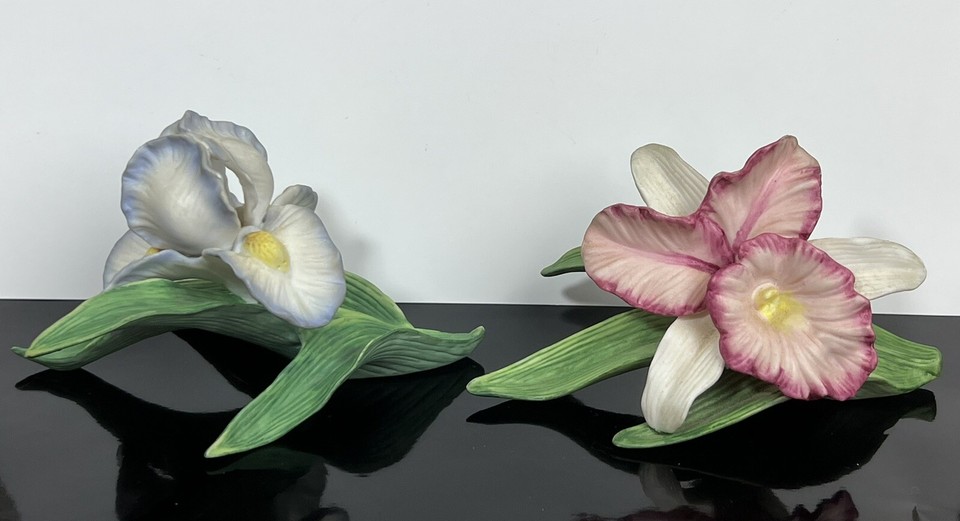 HJG Chinese Flowers Figurines 8853 Blue And Pink Set | eBay