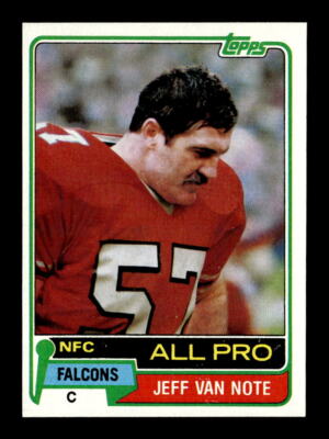 1981 Topps #70 Jeff Van Note Atlanta Falcons NM Football Card *H590 | eBay