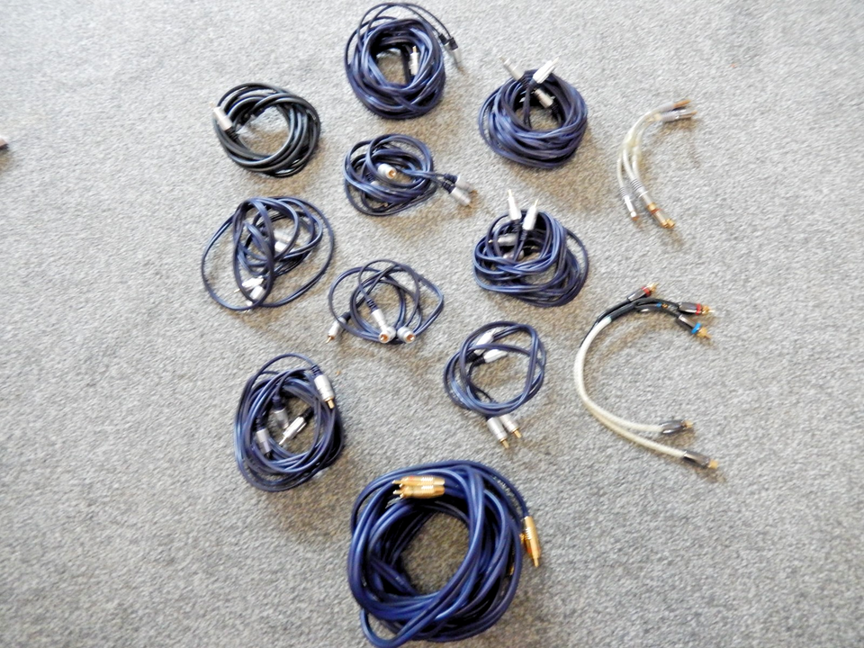 RCA Phono Cable Bundle. 5m 3m 2m 1.5m 1m. 10 Quality Cable's. | eBay UK