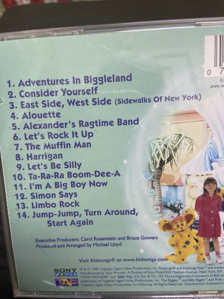 Adventures In Biggleland : Meet the Biggles by Kidsongs CD 1998 Sony ...