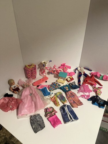Barbie Doll Clothes & Accessories Lot Assorted 1990’s Vintage | eBay