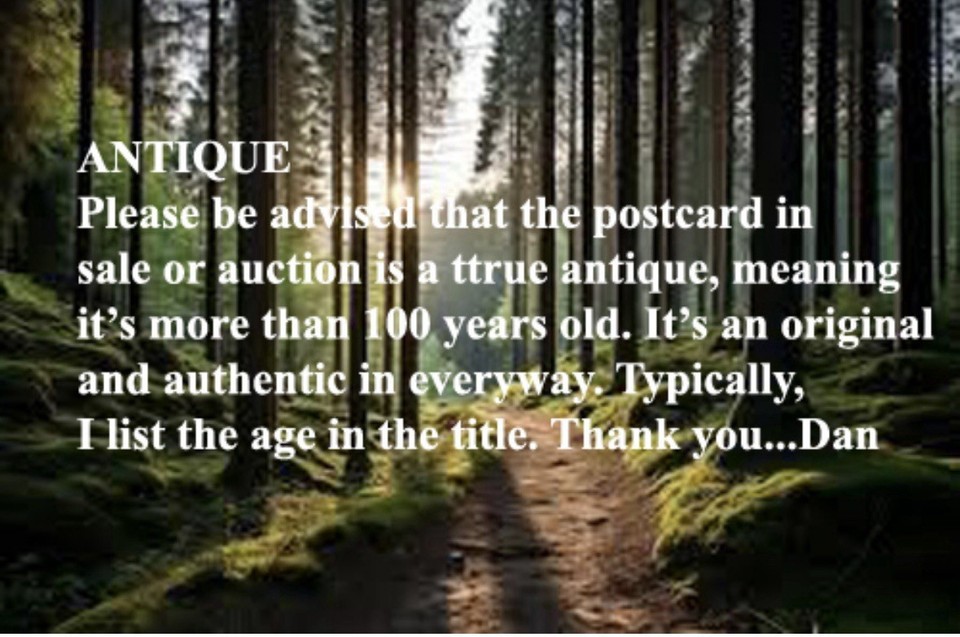 ANTIQUE Gibson PC Famous Sepia 1913 Poetry Love Good Luck Fall Autumn ...