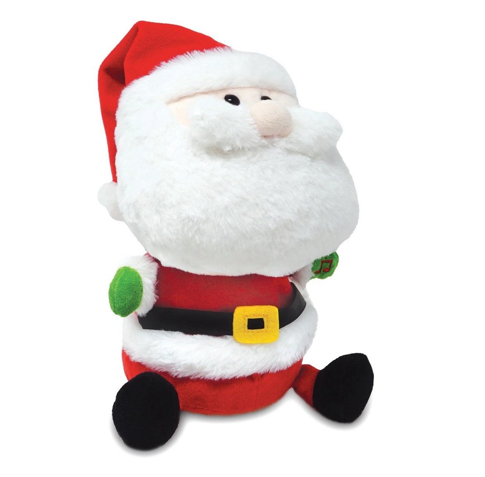 Cuddle Barn Caroling Cuties Santa Animated Plush - “here Comes Santa ...