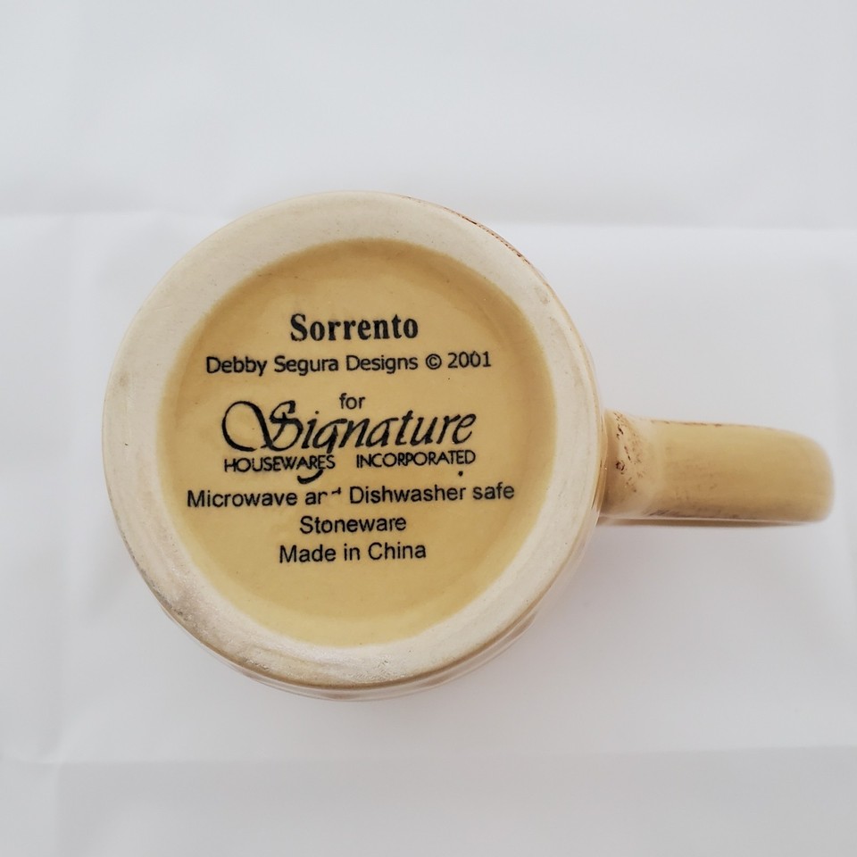 Signature Sorrento Wheat Coffee Mug by Debbie Segura 15 oz Gold | eBay
