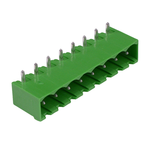 10 x 8-Way 5.08mm Right Angle PCB Header Closed Ends Green 15A 300V | eBay