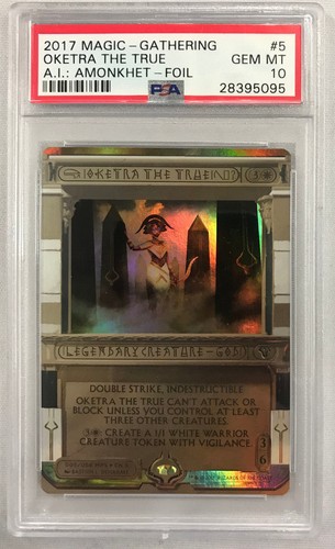 MTG MAGIC THE GATHERING OKETRA TRUE AMONKHET INVOCATIONS FOIL PSA 10 ...
