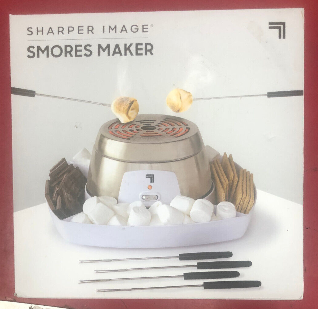 Sharper Image Electric Tabletop S'mores Maker for Indoors, 2 Skewers ...