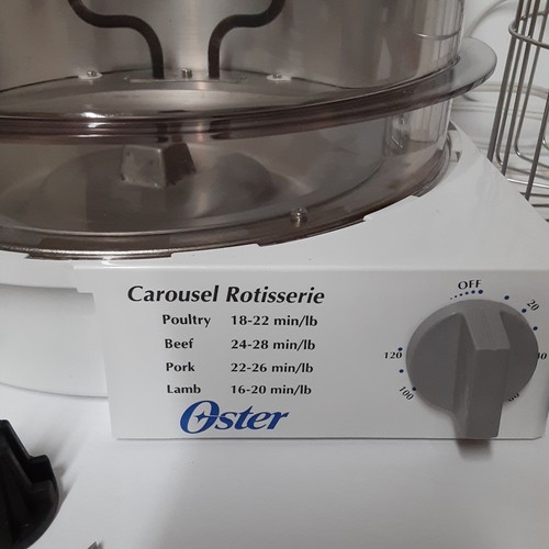Oster DESIGNER Carousel Rotisserie Model 4783 Vertical Sunbeam NOS Auto ...