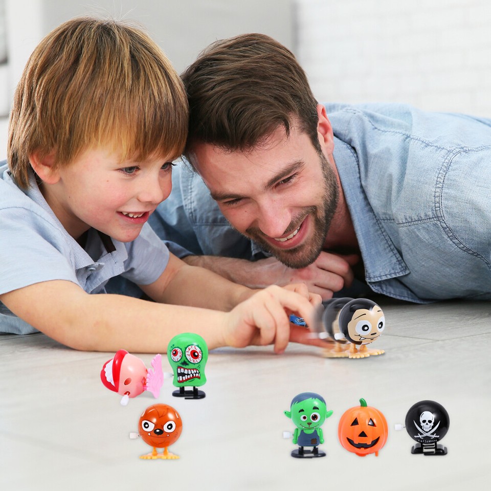 12Pcs Assorted Clockwork Toys Jumping Walking Clockwork Toys Wind-Up ...