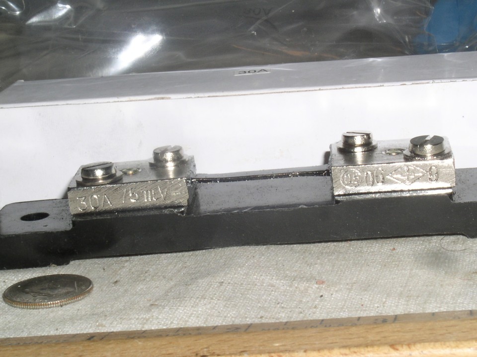 NEW 30A 75MV 30 A AMP S 75 MV AC DC CURRENT SENSE METER DVM SHUNT .0025 ...