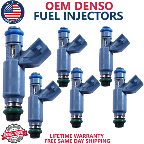 NEW OEM DENSO 6 Pieces Fuel Injectors For 2003-2005 Lincoln LS 3.0L V6 ...