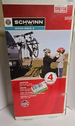 Schwinn Bike Hitch Rack Holds 4 Bikes, 35lbs Max Weight Per Bike | eBay