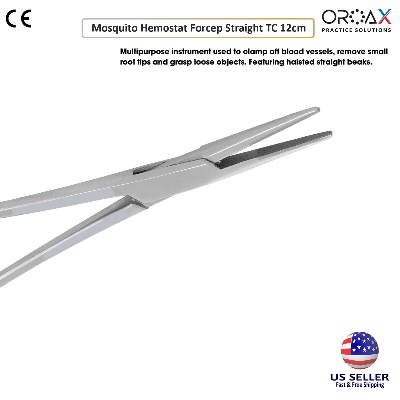 Pinza hemostática Mosquito TC STRAIGHT para bloqueo de tejido ...