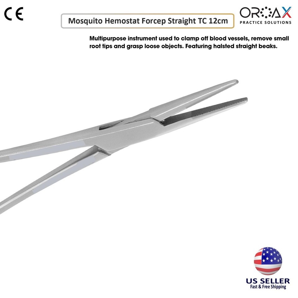 Pinza hemostática Mosquito TC STRAIGHT para bloqueo de tejido ...