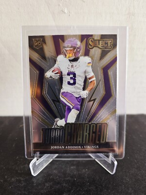 JORDAN ADDISON 2023 Panini Select 🏈 TURBOCHARGED Rookie Insert # TUR ...