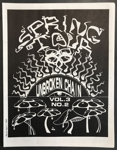 UNBROKEN CHAIN FANZINE-MARCH/APRIL 1988-VOL 3 # 2-SPRING TOUR | eBay