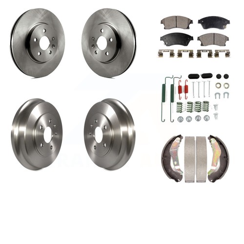 Front & Rear Brake Rotors & Metallic Pads Kit for Chevrolet Sonic Trax ...