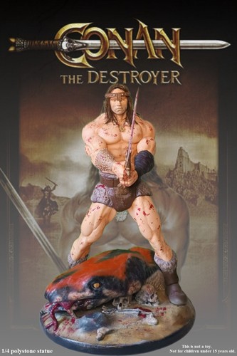 Hot Conan T-800 1/4 polystone statue T-1000 figure 2 arnold terminator ...