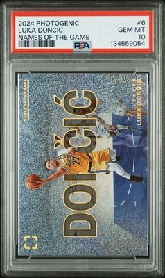 2024-25 Photogenic Luka Doncic #6 Names Of The Game PSA 10 Case Hit SSP ...