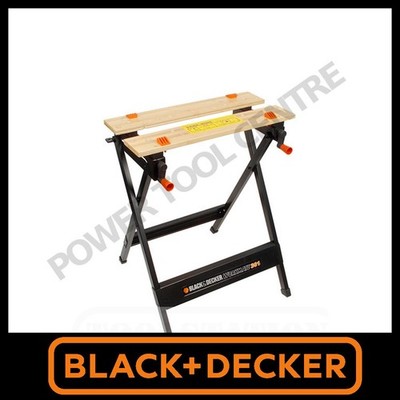 Black & Decker WM301 Single Height Adjustable Workmate Workbench Sawhorse Bench 5035048103678 ...