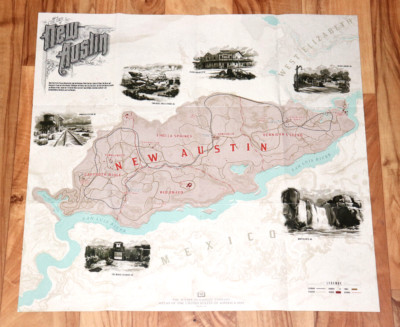 Red Dead The State of New Austin New Hanover Rare MAP Poster | eBay
