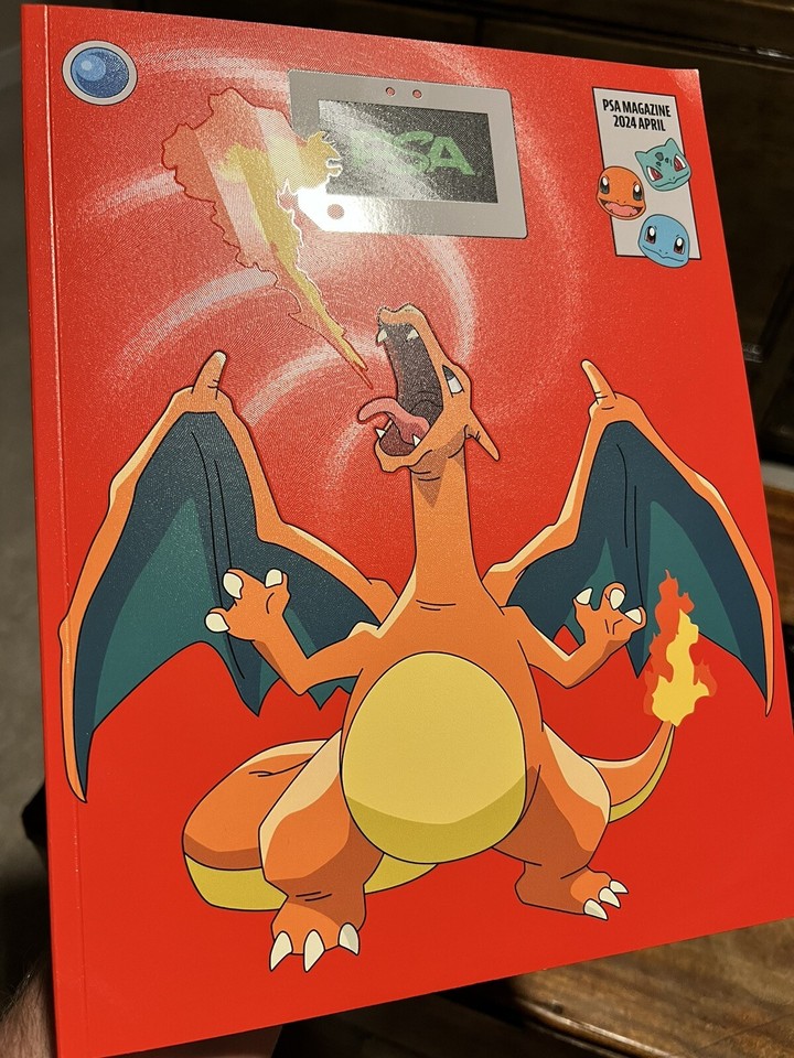 PSA Magazine Pokemon Heat Wave Variant 006/100 Charizard Pokedex Number ...