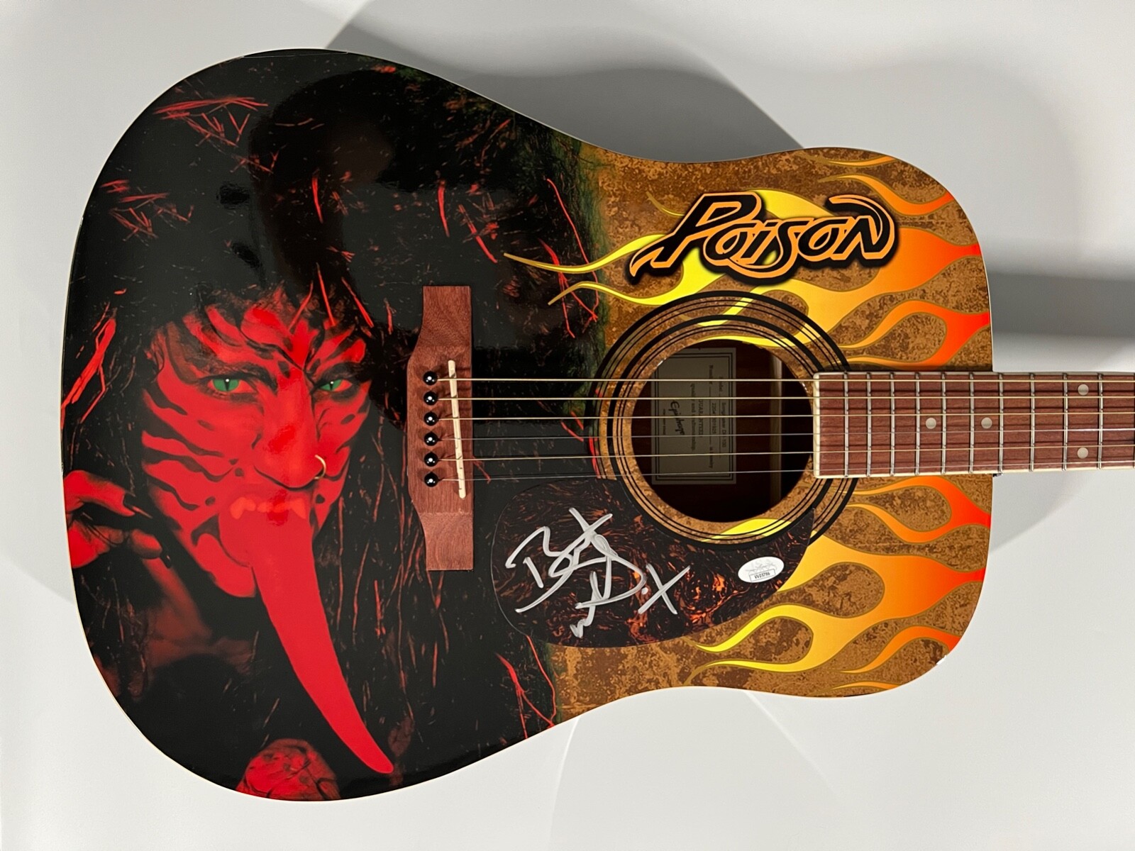 Bret Michaels Poison JSA Autograph Signed Acoustic Guitar | eBay