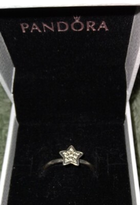 Celestial Star Pandora 925 ALE Ring Cz 54. Star And Moon | eBay UK