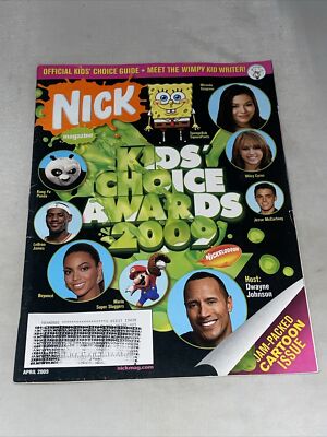 2009 APRIL NICK MAGAZINE - KIDS CHOICE AWARDS FRONT COVER - E 1573 | eBay