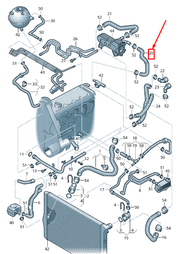 NEW AUDI A3 SPORTBACK 8P EGR COOLANT HOSE 3C0121157AA ORIGINAL | eBay