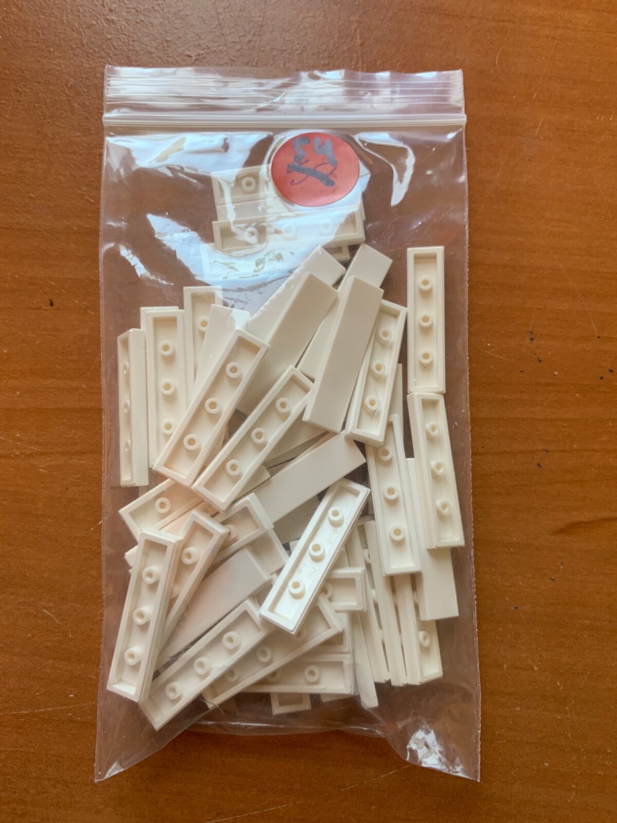 Lego 54 White Tiles Flat Smooth 1x4 | eBay