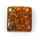 18.CT TOP QUALITY 100% NATURAL RED OCEAN JASPER SQUARE CABOCHON ...