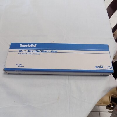 BOX 50 BSN MEDICAL 7394 SPECIALIST PLASTER SPLINTS FAST SETTING 4INCH X ...