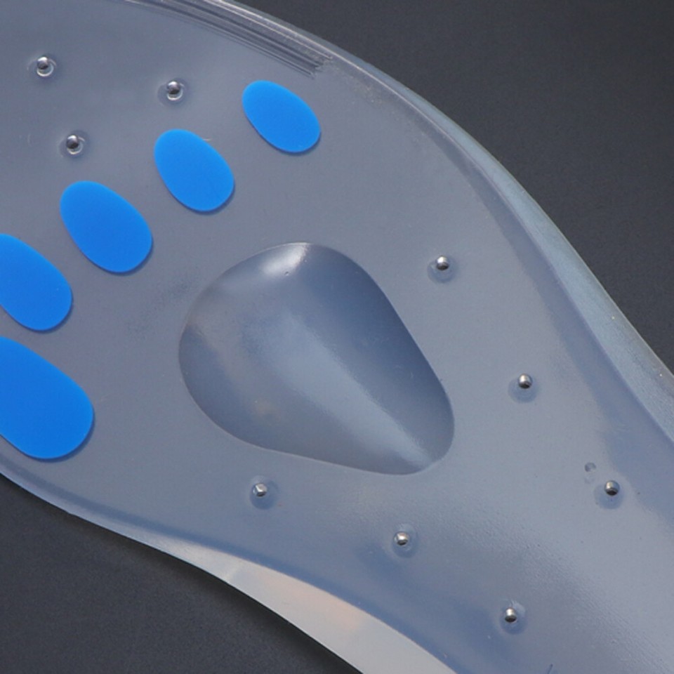 Clear Silicone Shoe Inserts Breathable Foot Pad Absorbing Massage ...