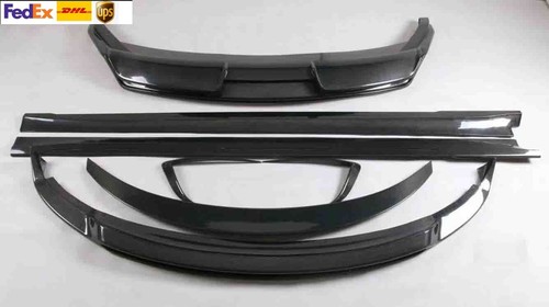 Carbon Fiber Rear Diffuser Front Lip Sideskirt Spoiler Wing For Tesla ...
