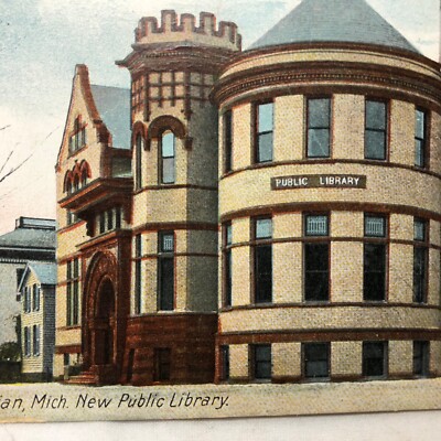 Vintage Adrian Michigan Postcard Library | eBay