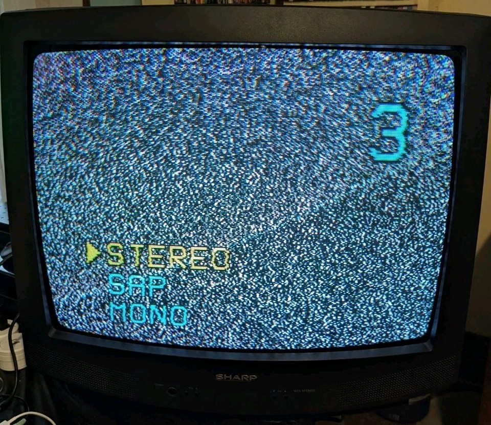 Sharp CRT 25" TV 25H-S60 115W 1996 W/ Remote! Retro Gaming Tested ...