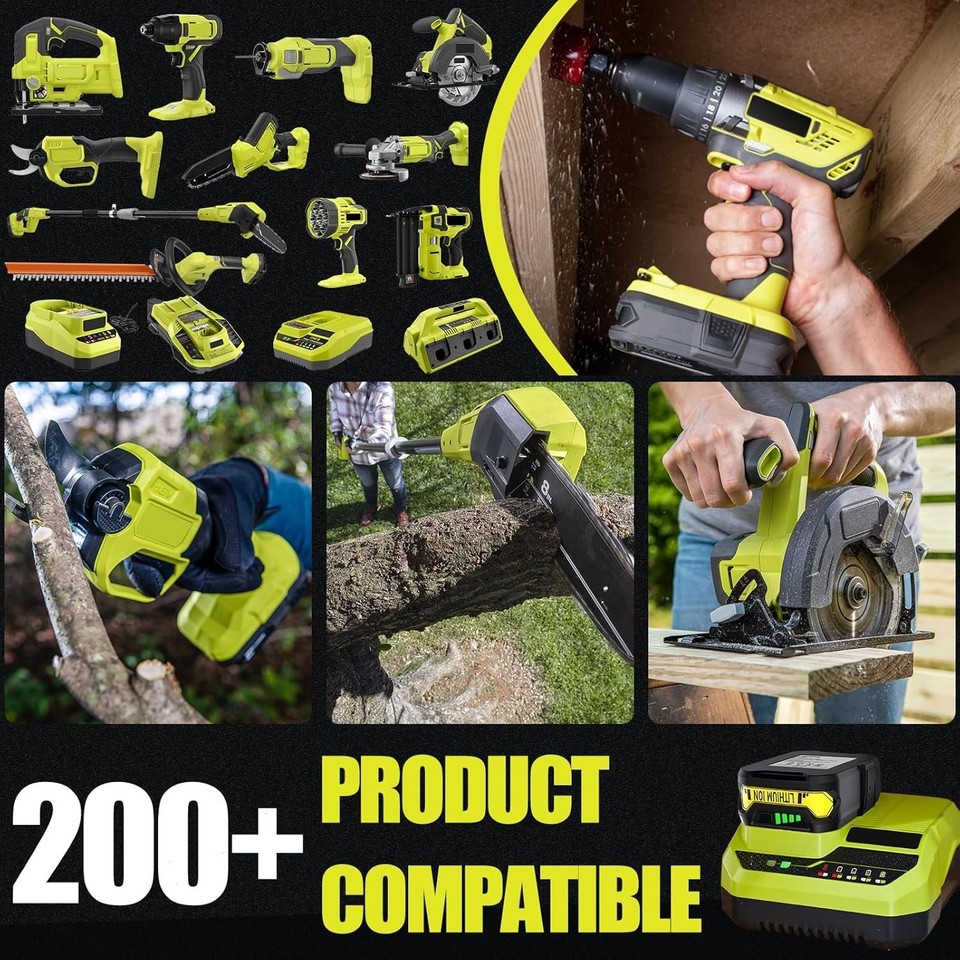 2PACK For RYOBI 18V 3Ah P108 High Capacity Battery 18 Volt Lithium-Ion ...