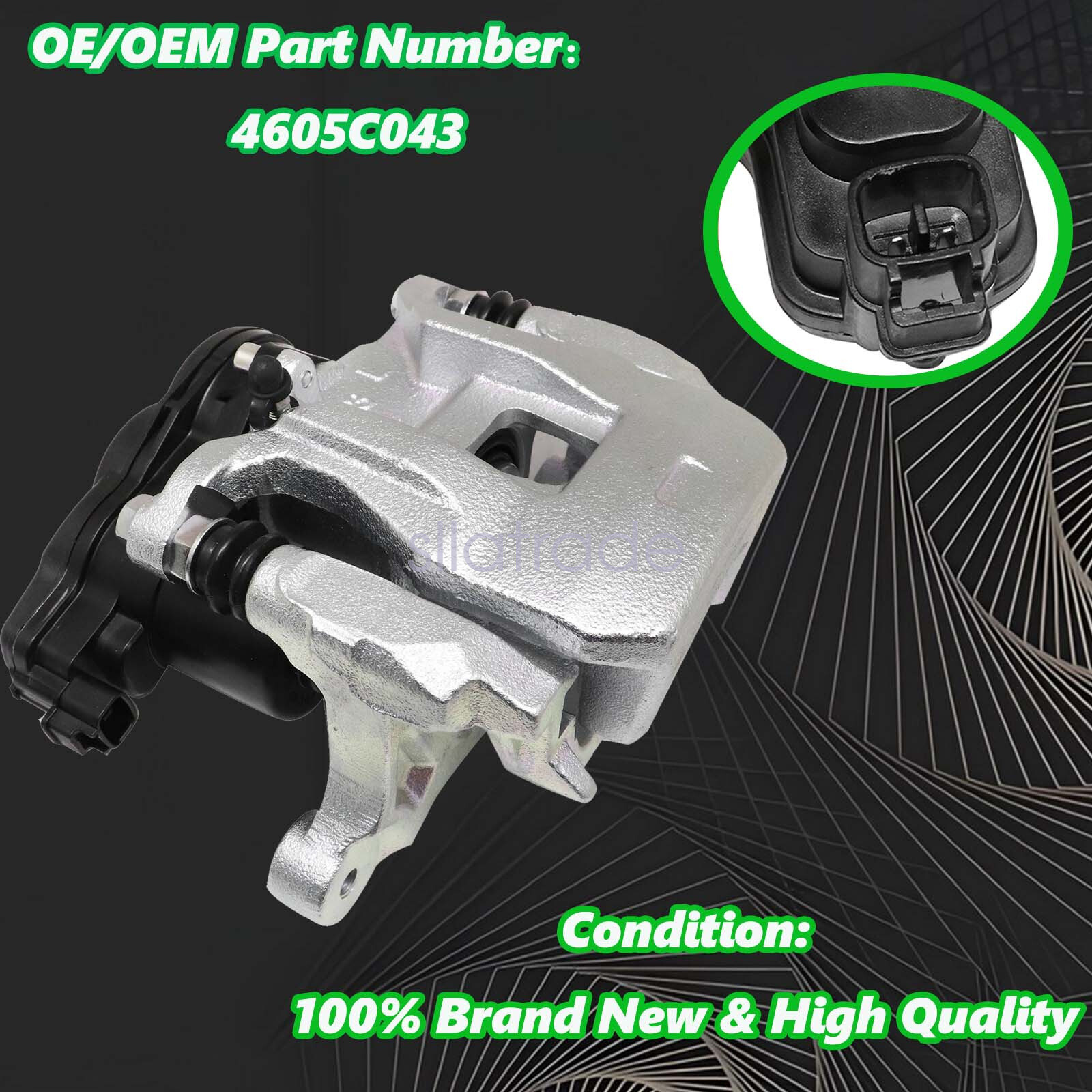 4605C043 Left Rear Electrical Brake Cylinder Caliper For Mitsubishi ...