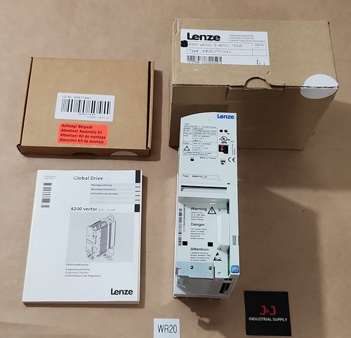 *BRAND NEW* Lenze E82EV751K4C 8200 Vector AC VFD Drive .75kW 1Hp 750W ...
