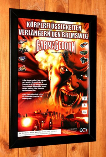 1999 Carmageddon PS1 N64 Game Boy Rare Promo Vintage Poster / Ad Page ...