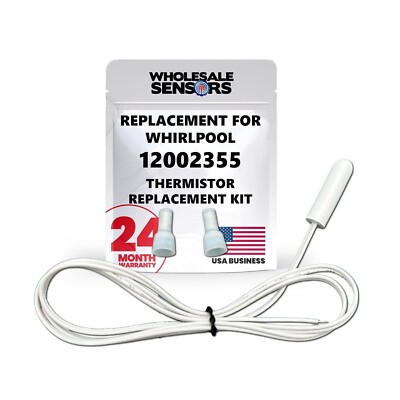 Whirlpool 12002355 Replacement Refrigerator Thermistor Kit 12 Month ...